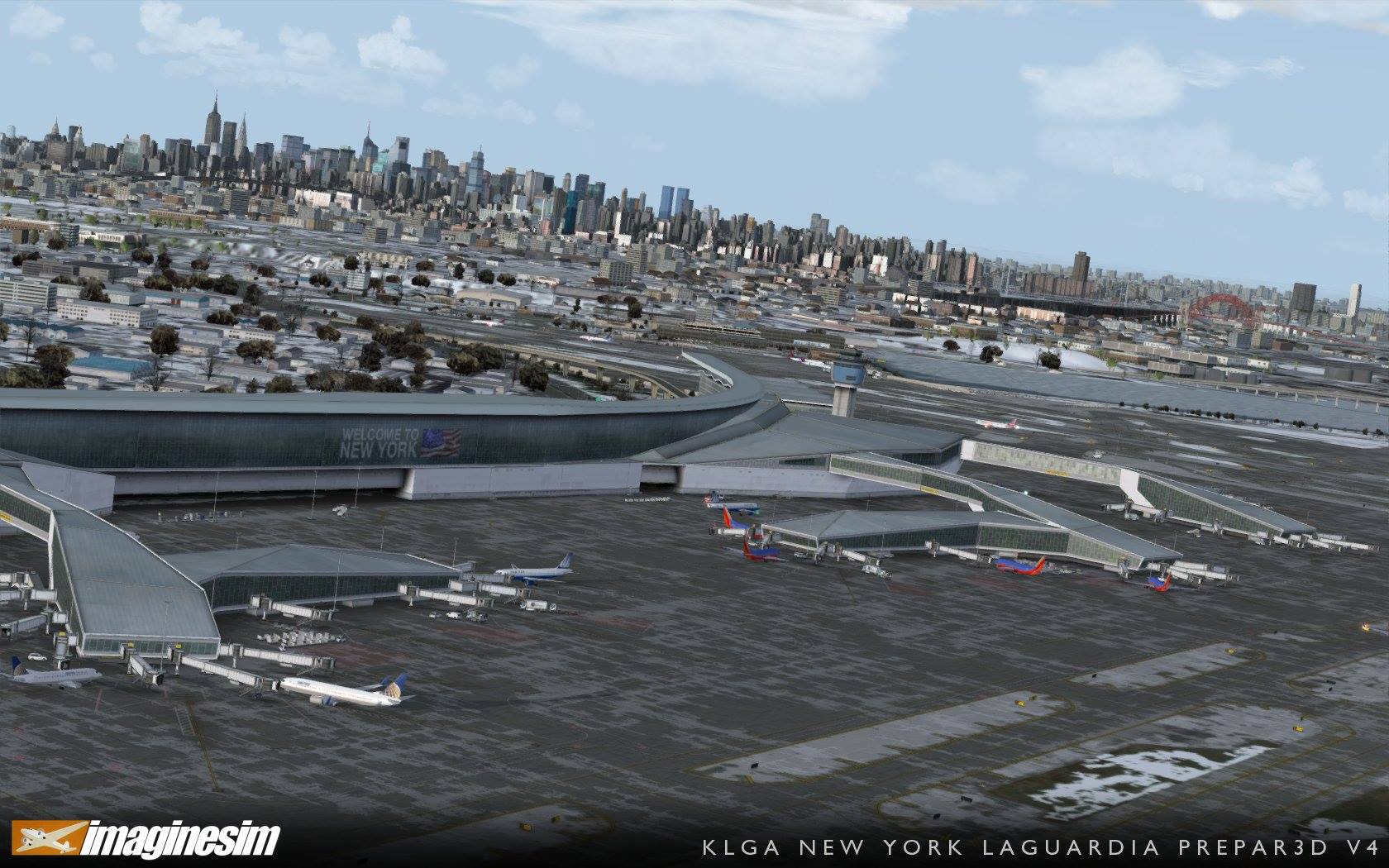 ImagineSim KLGA New York LaGuardia for Prepar3D V4 Previews - FSElite