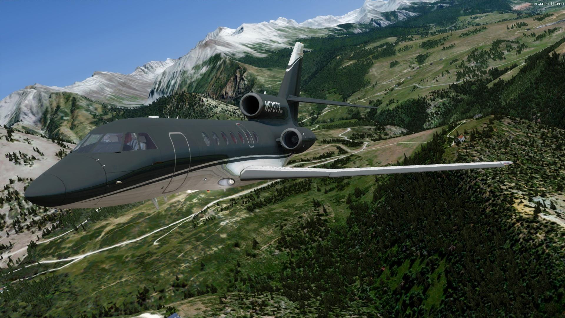 Flysimware Updates Their Falcon 50 to Version 1.7B - FSElite