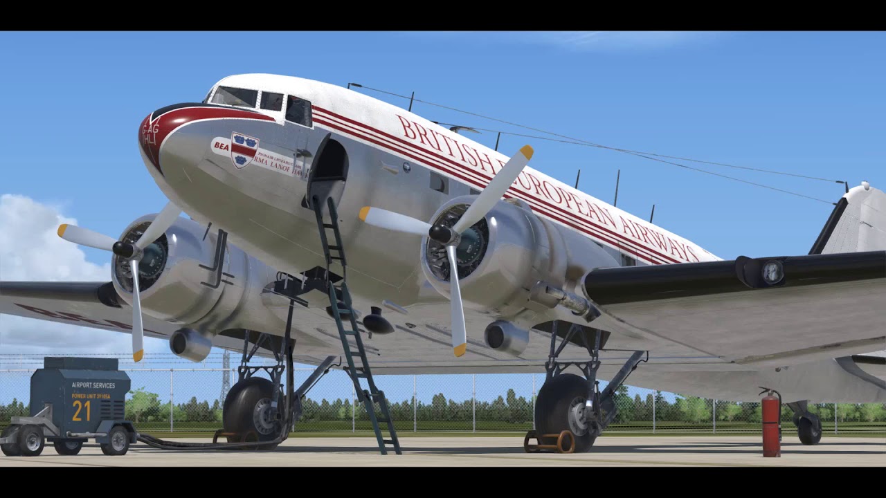 Aeroplane Heaven Douglas C-47/DC-3 Engine Start Video - FSElite