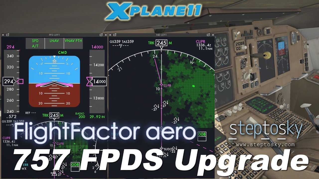 Flight Factor and Step-To-Sky 757 FPDS Preview Video - FSElite