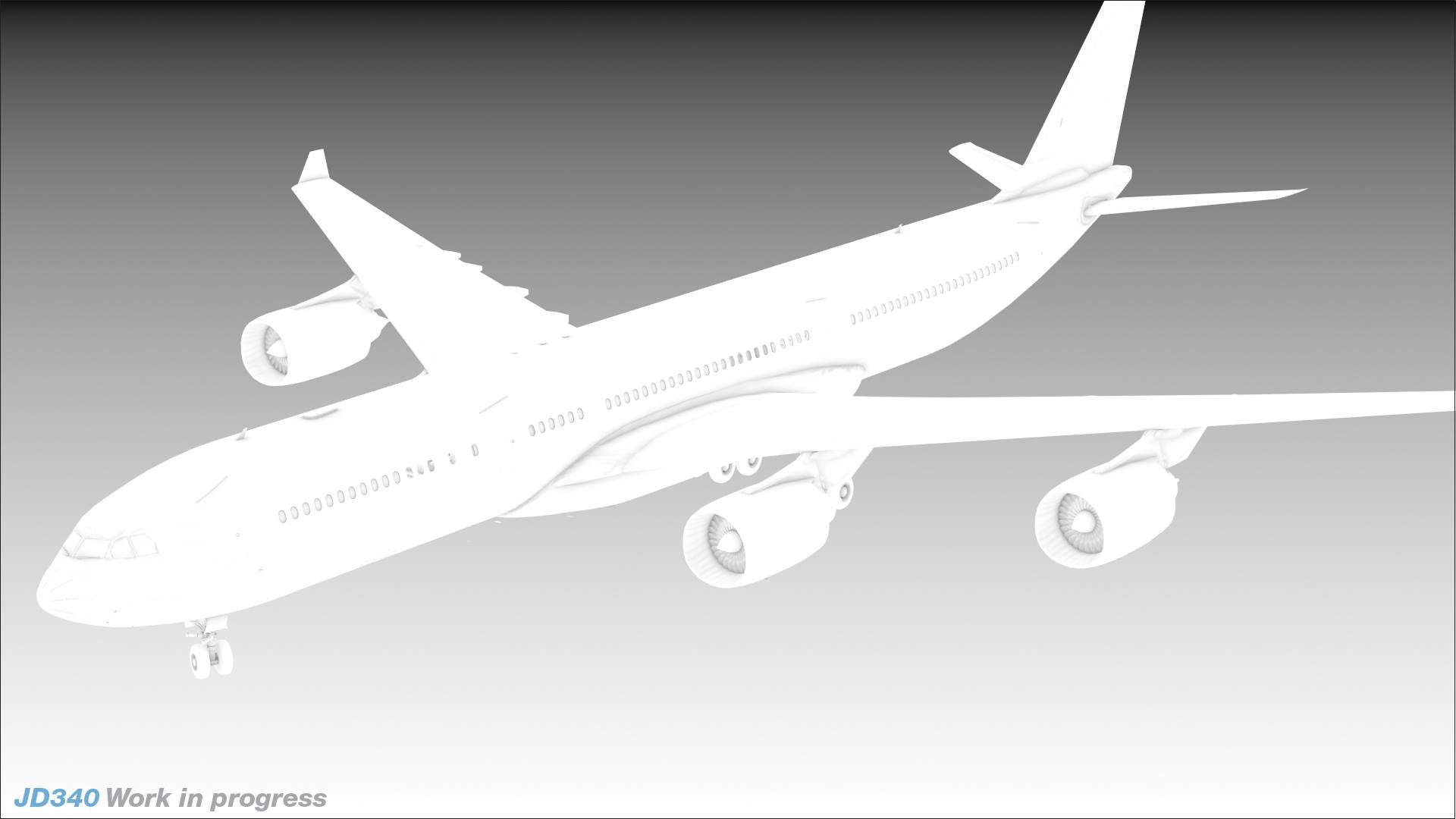 JARDesign Show First Renders Of A340 Work In Progress - FSElite