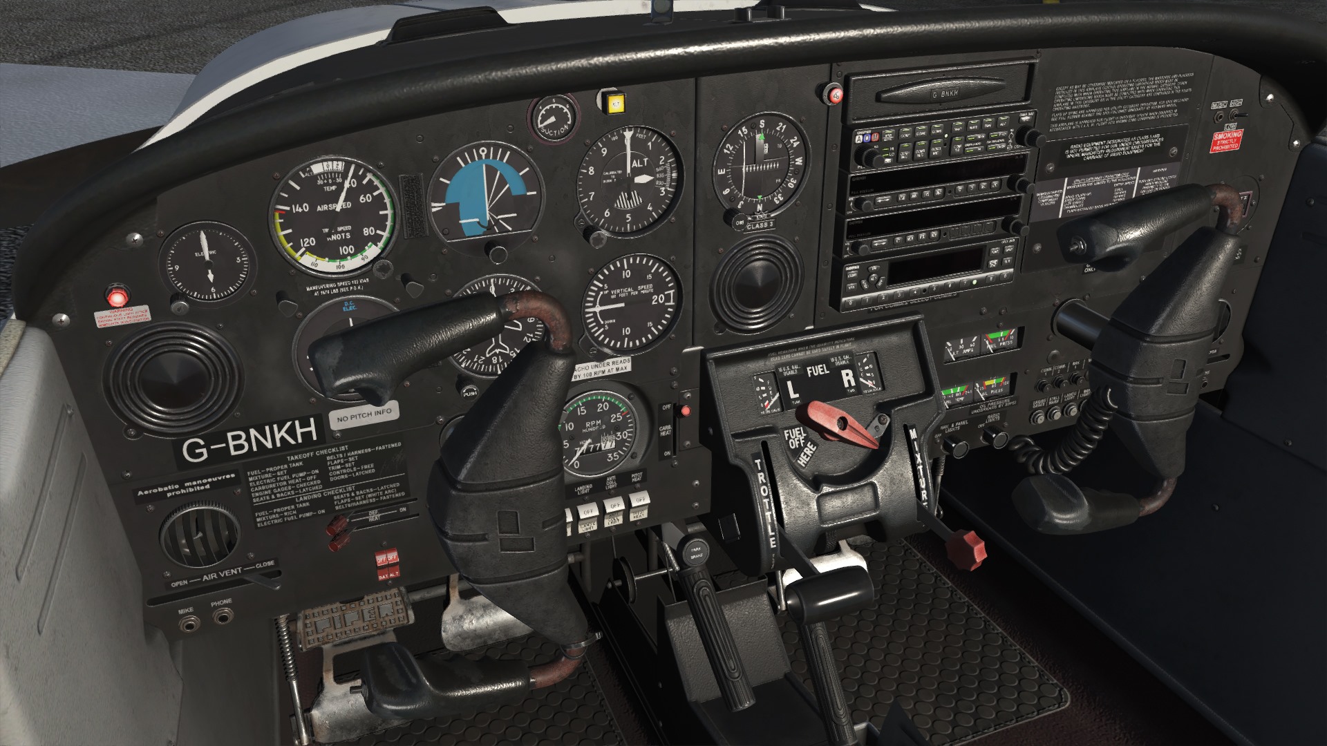 Just Flight Preview PA-38 Tomahawk Cockpit - FSElite