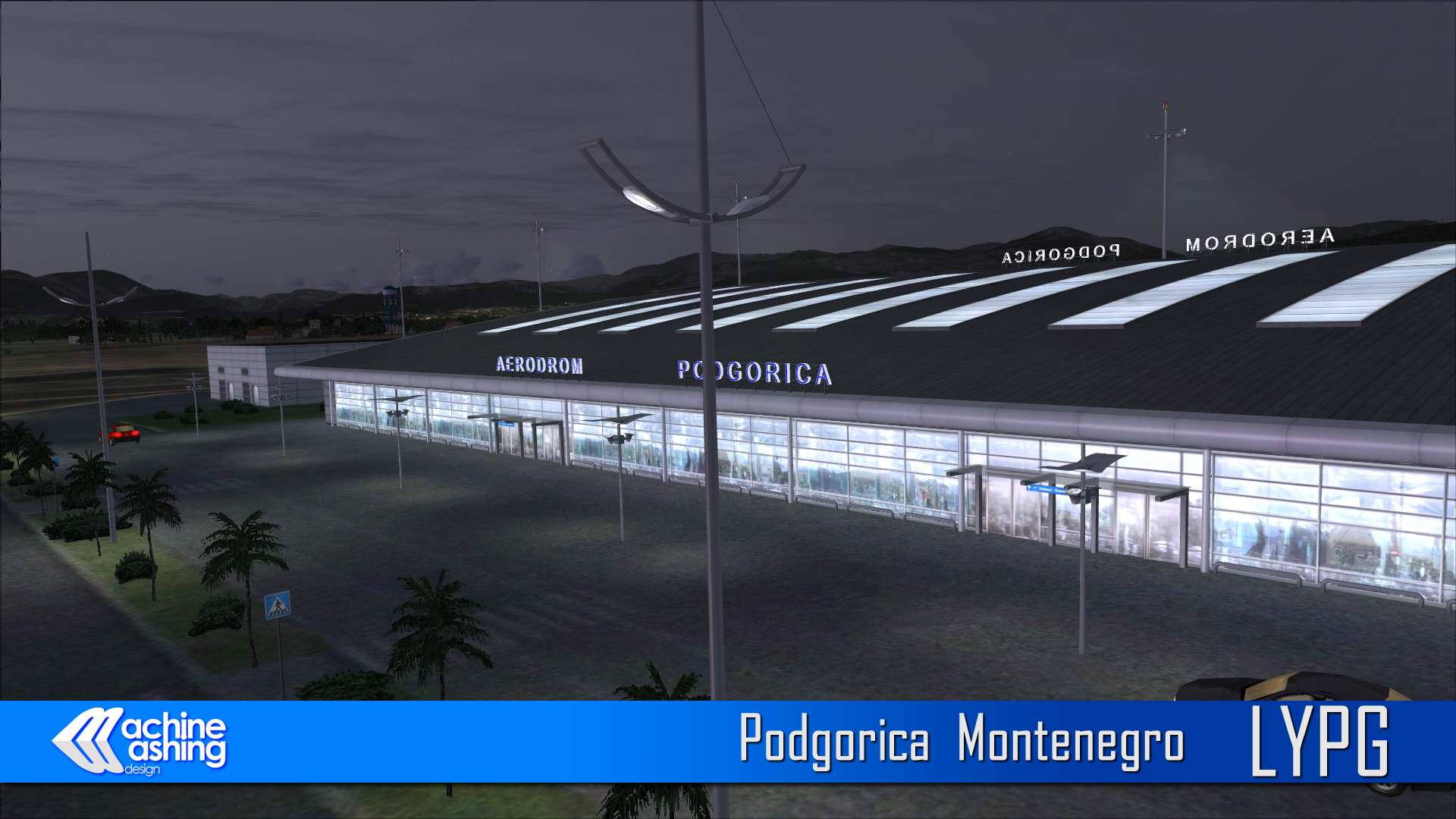 Machine Washing Design Releases Montenegro Podgorica Airport (LYPG ...