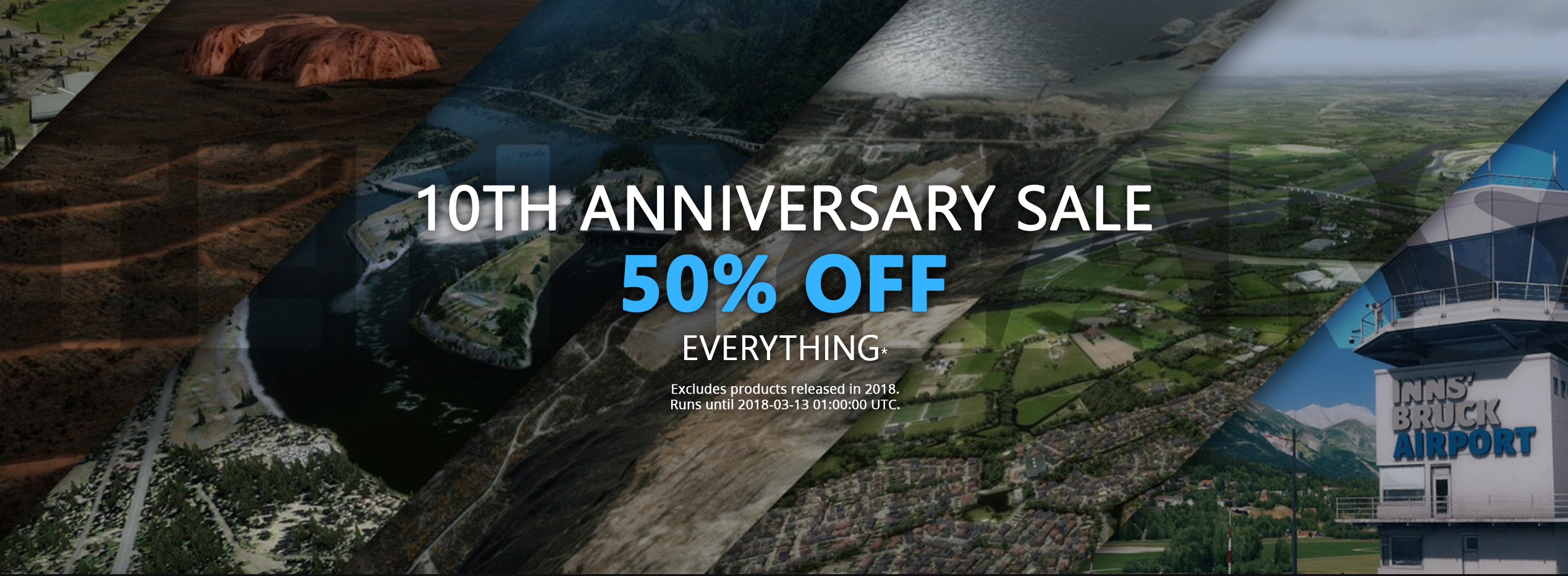 Orbx 10th Anniversary Sale - 50% Off Pre-2018 Products - FSElite
