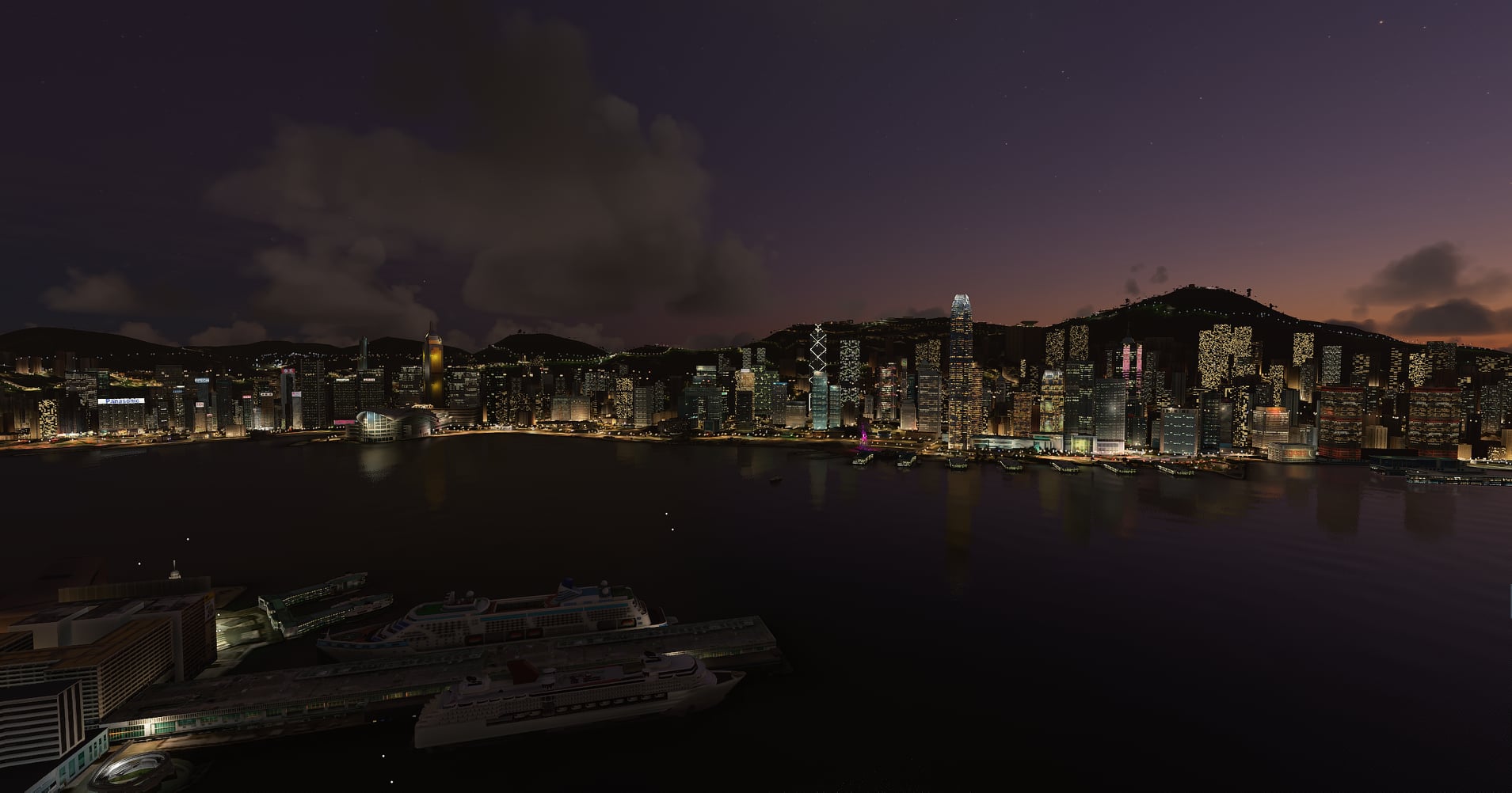 SamScene 3D Nighttime Hong Kong MSFS Previews - FSElite