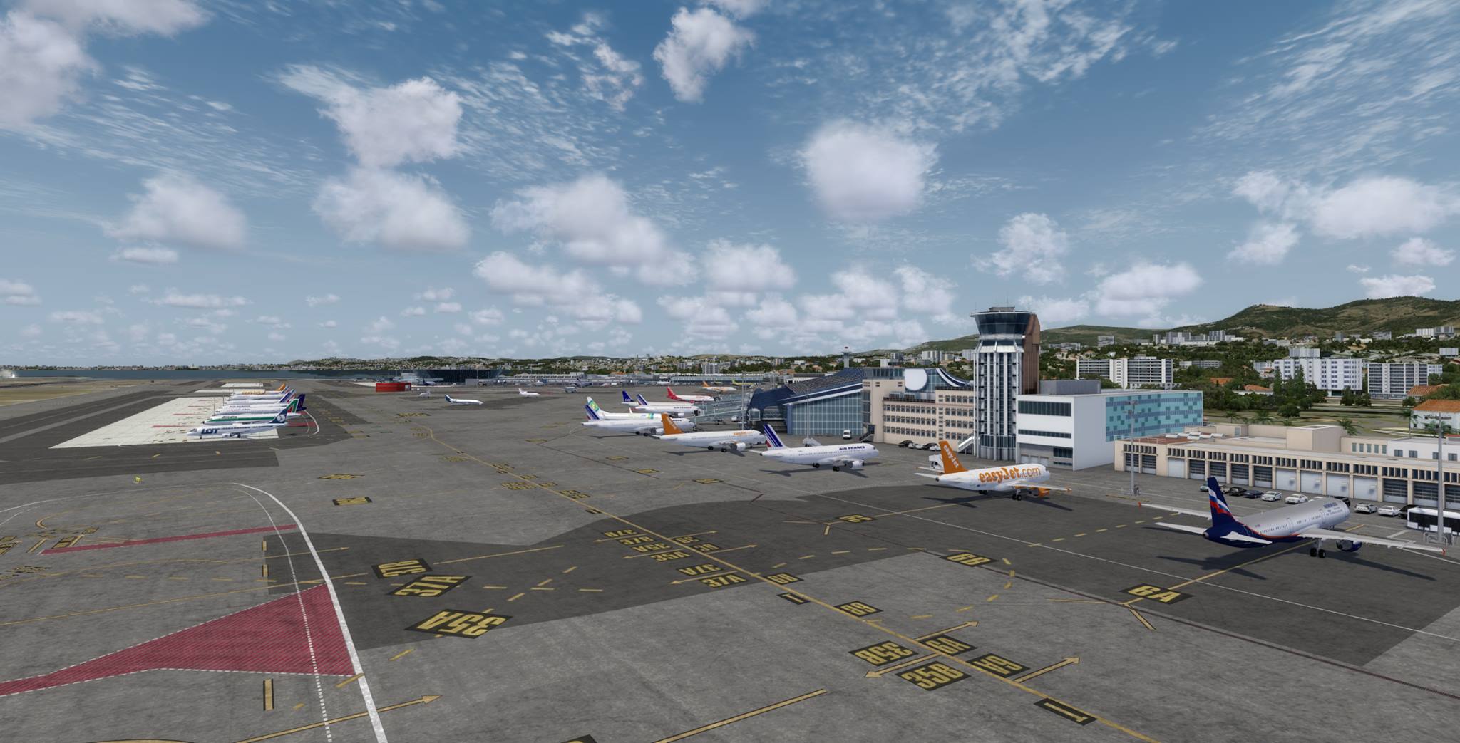 JustSim Nice Cote D'Azur Airport Updated to Version 1.3 - FSElite