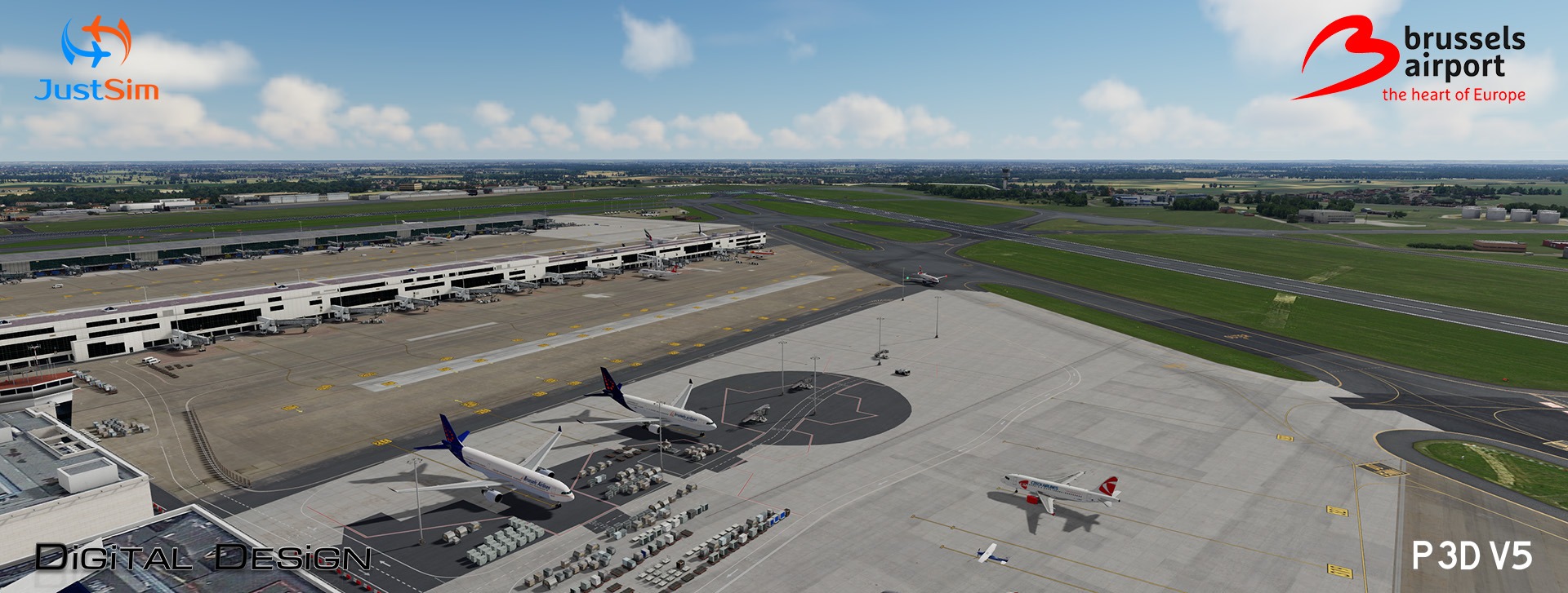 JustSim Releases Brussels Airport v2.1 for Prepar3D v5 - FSElite