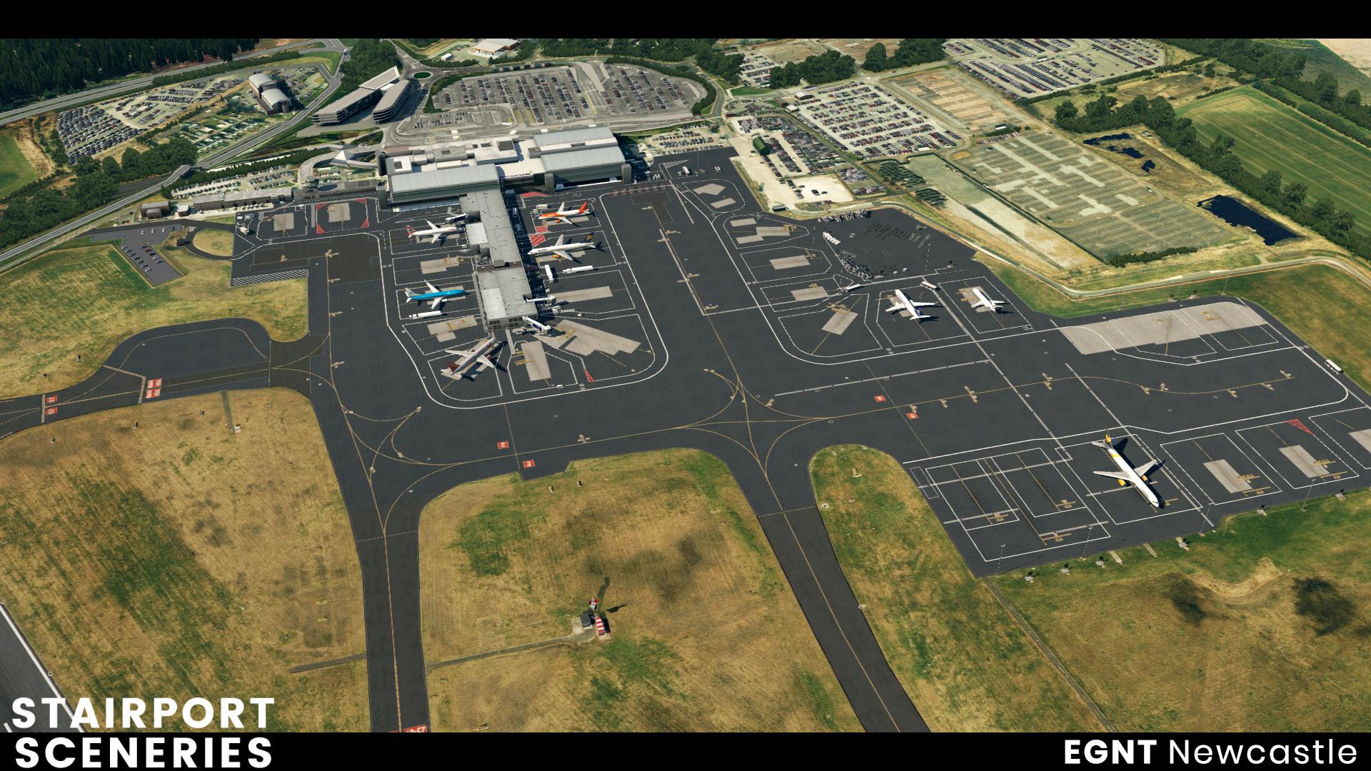 Aerosoft / Stairport Sceneries EGNT Newcastle Airport Previews - FSElite