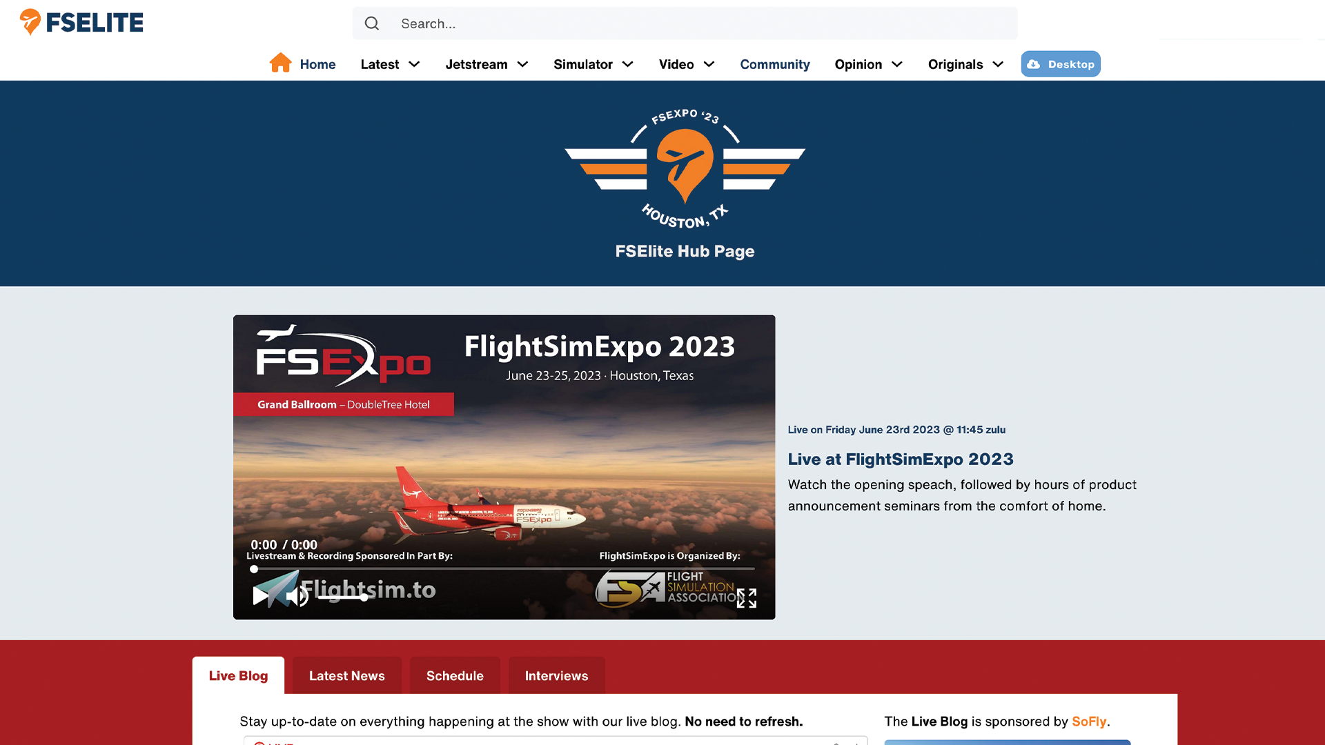 Introducing our FlightSimExpo 2023 Hub - FSElite