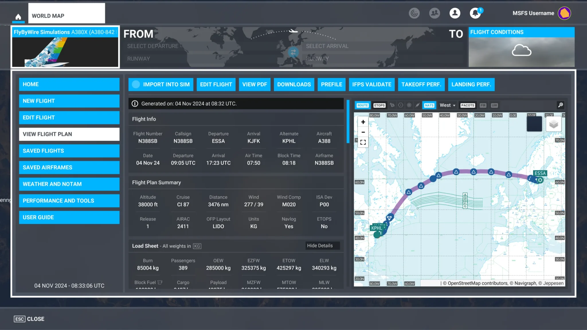 Navigraph Releases SimBrief Dispatch for MSFS - FSElite