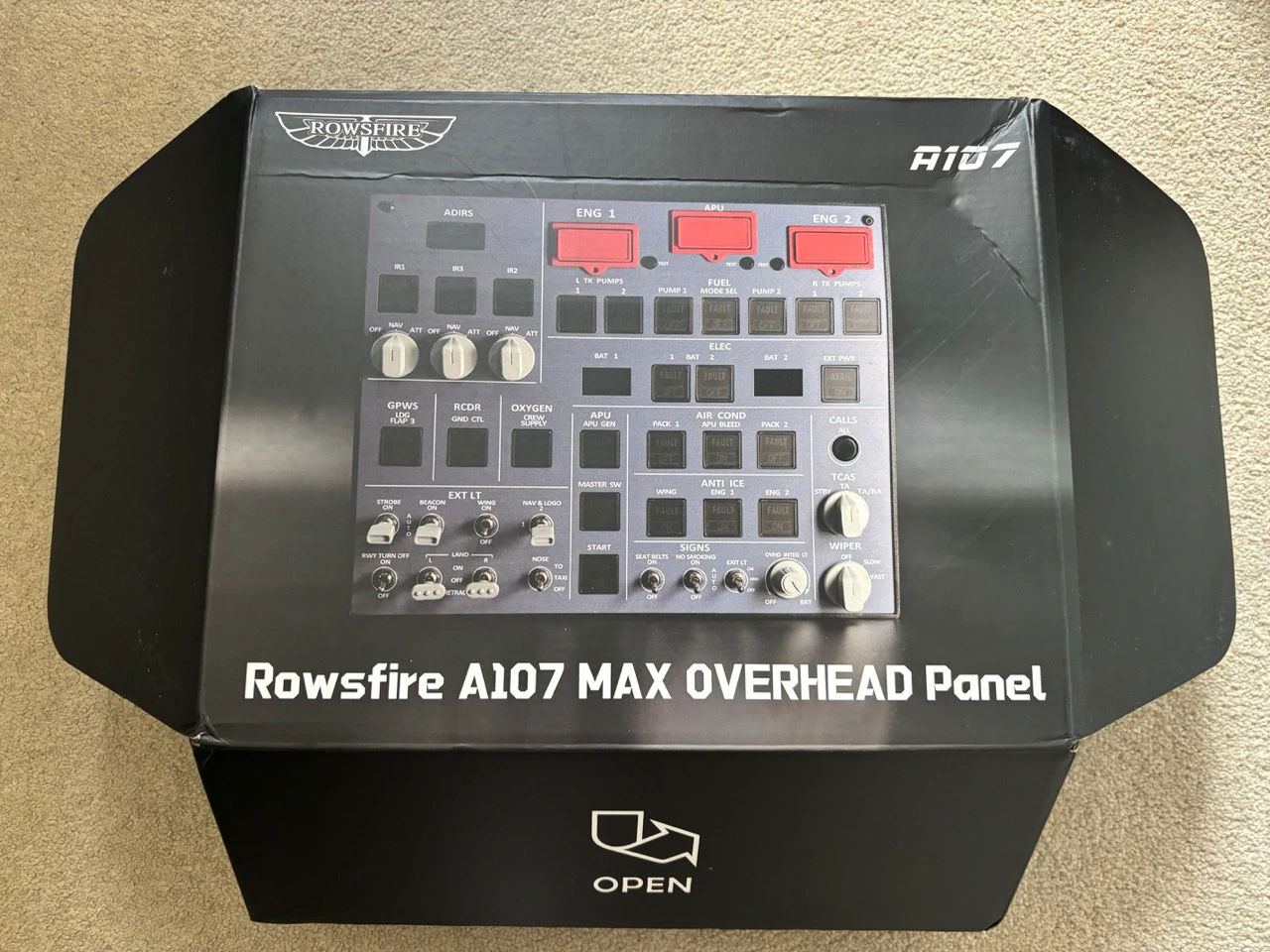 Review: RowsFire A107 MAX Overhead Panel - FSElite